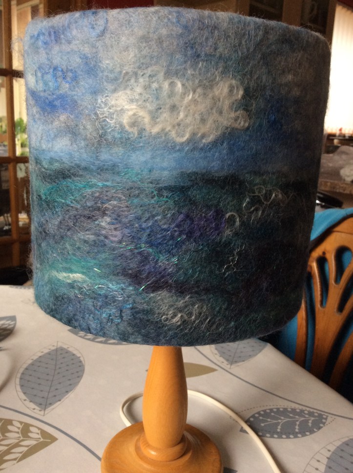 Wet felted lampshade – HighlandHeffalump